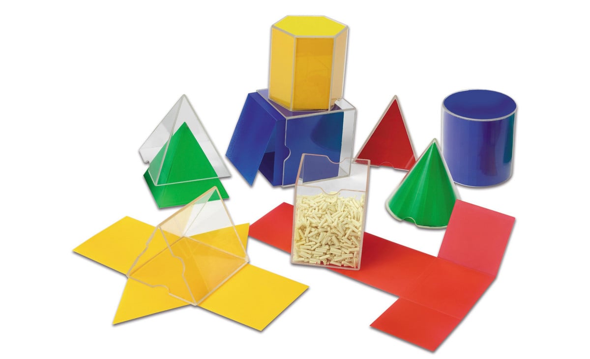 Geometrische Körper mit Körpernetzen | 16 Teile | BETZOLD