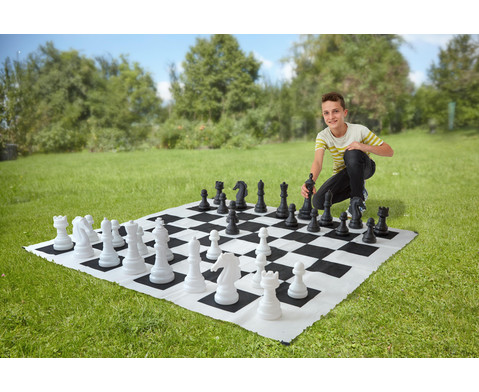Großes Outdoor Schach-Spiel | 1,58 x 1,58 m | BETZOLD