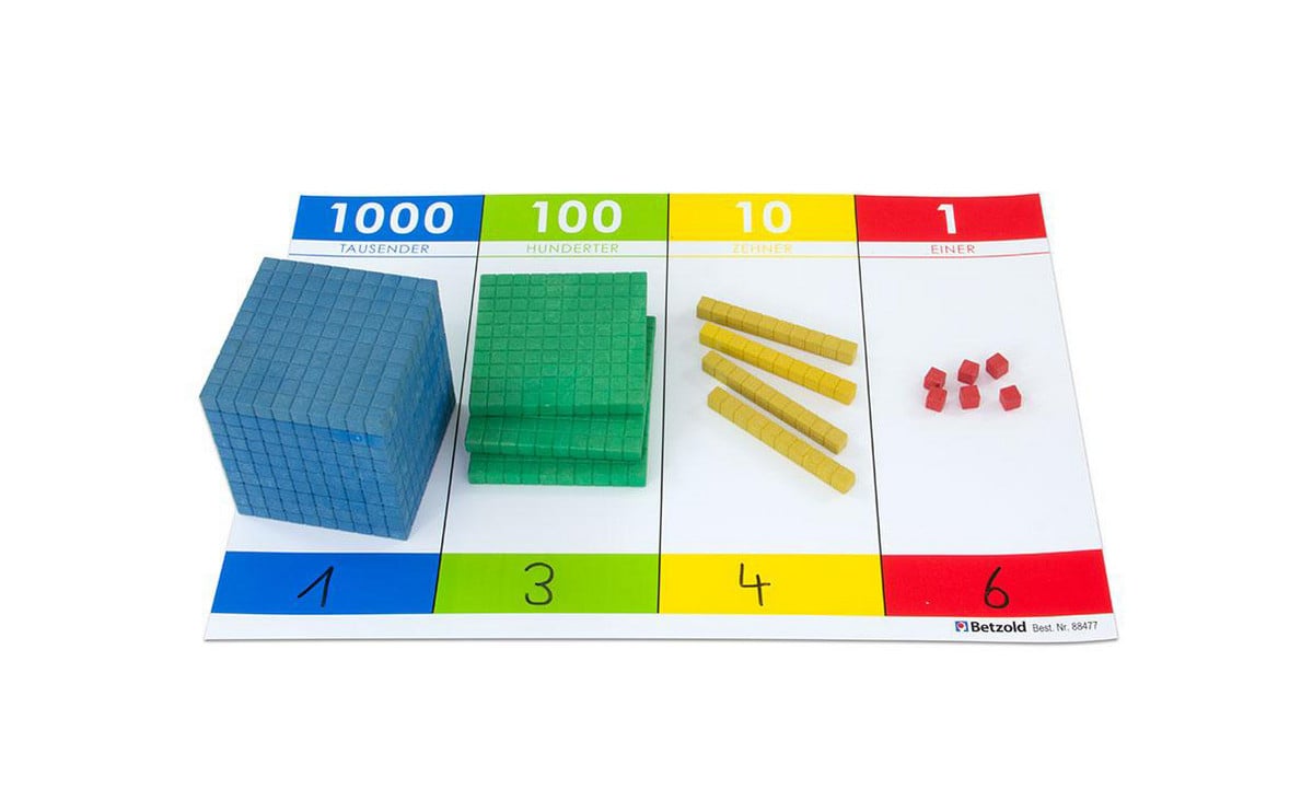 Zehnersystemsatz mit Rechentafel | BETZOLD | Dezimalsystem