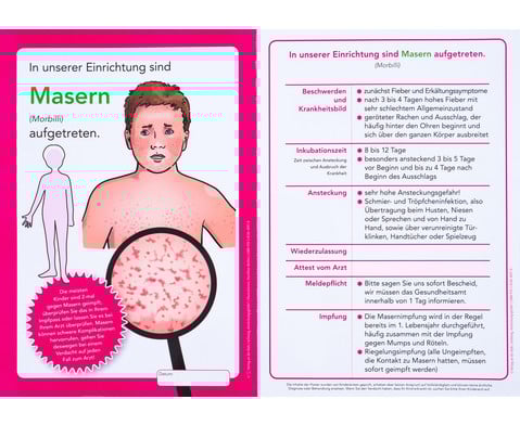 Aushang Kindergarten Krankheiten Vorlage | BETZOLD