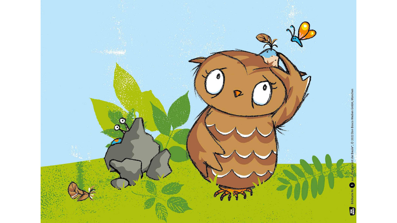 Die Eule mit der Beule. Kamishibai-Bildkartenset - betzold.de