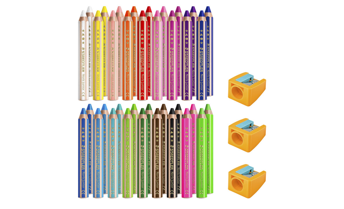 STAEDTLER Noris® junior Buntstifte inkl. Spitzer, 36 Stück | betzold.de