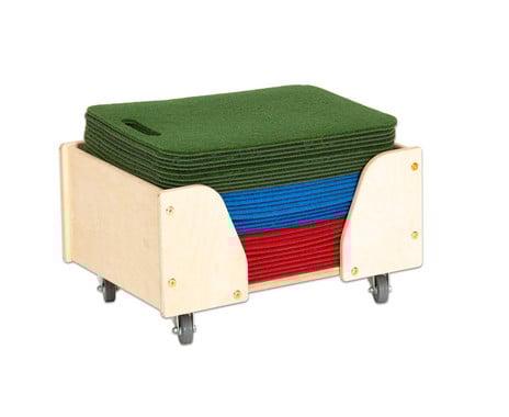 Boden-Sitzmatten mit Wagen | vielseitig nutzbar | Betzold