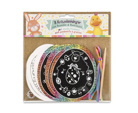 Kritzel-Anhänger „Ostern“, 12 Sets | betzold.de